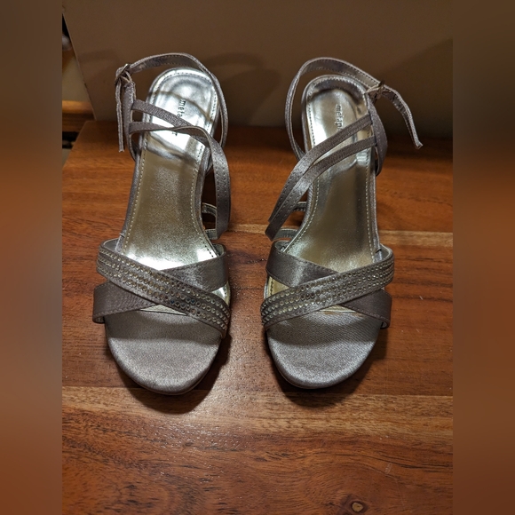 Metaphor | Shoes | Silver Glitter High Heels | Poshmark